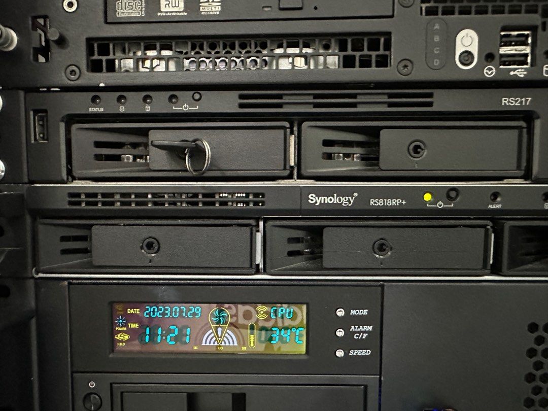 Synology Rackstation NAS RS818RP+ with 8TB Ironwolf HDD with Mounting ...