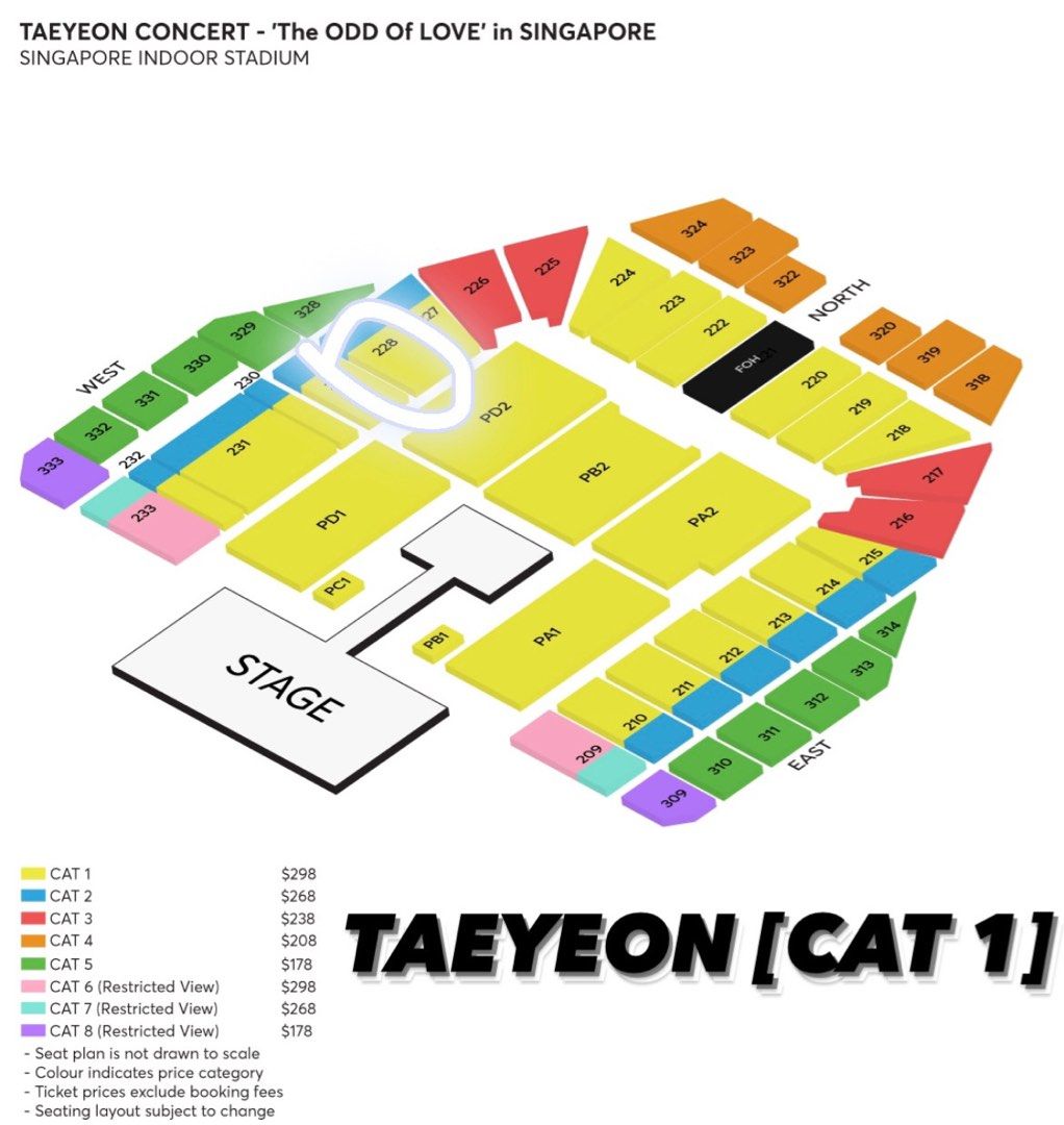Taeyeon CAT 1 Ticket, Tickets & Vouchers, Event Tickets on Carousell