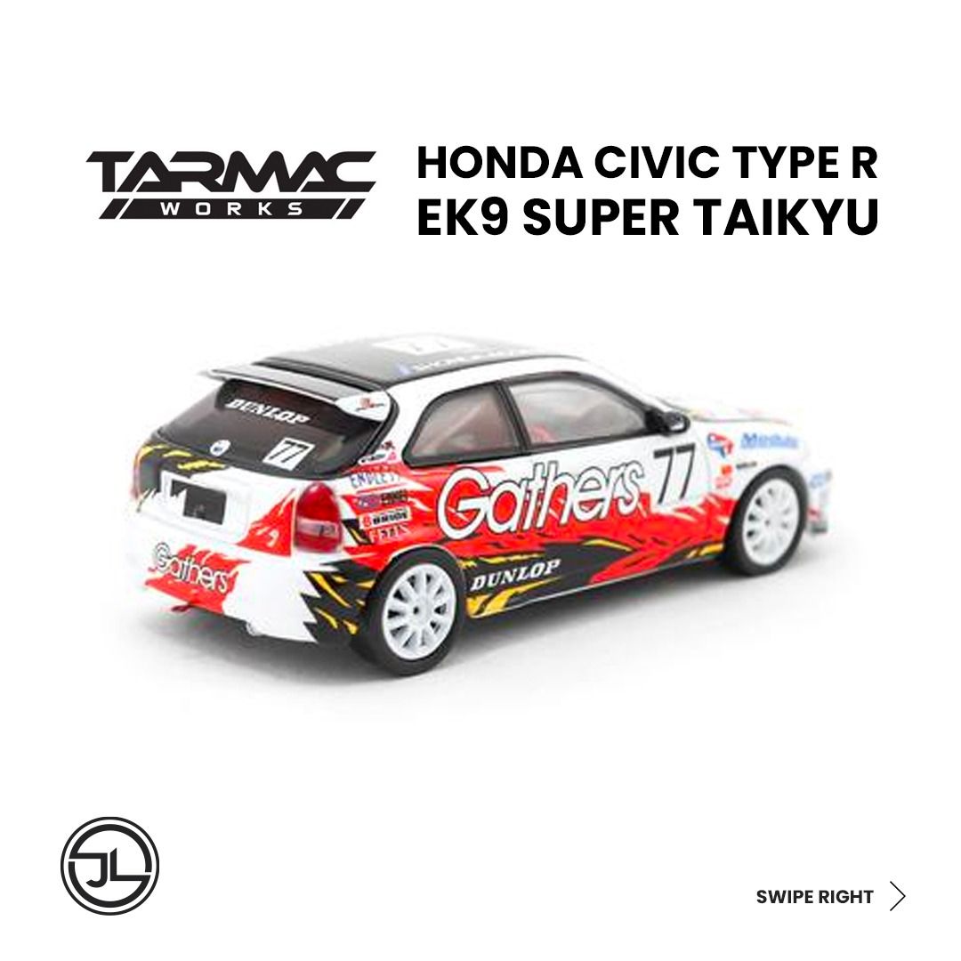 Tarmac Works 1/64 Honda Civic Type R EK9 Super Taikyu 1998 ST-4 ...