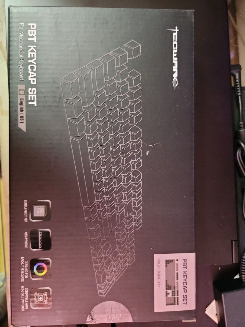 Tecware PBT Keycap Set Backlit Shine through Keycap, Computers & Tech ...