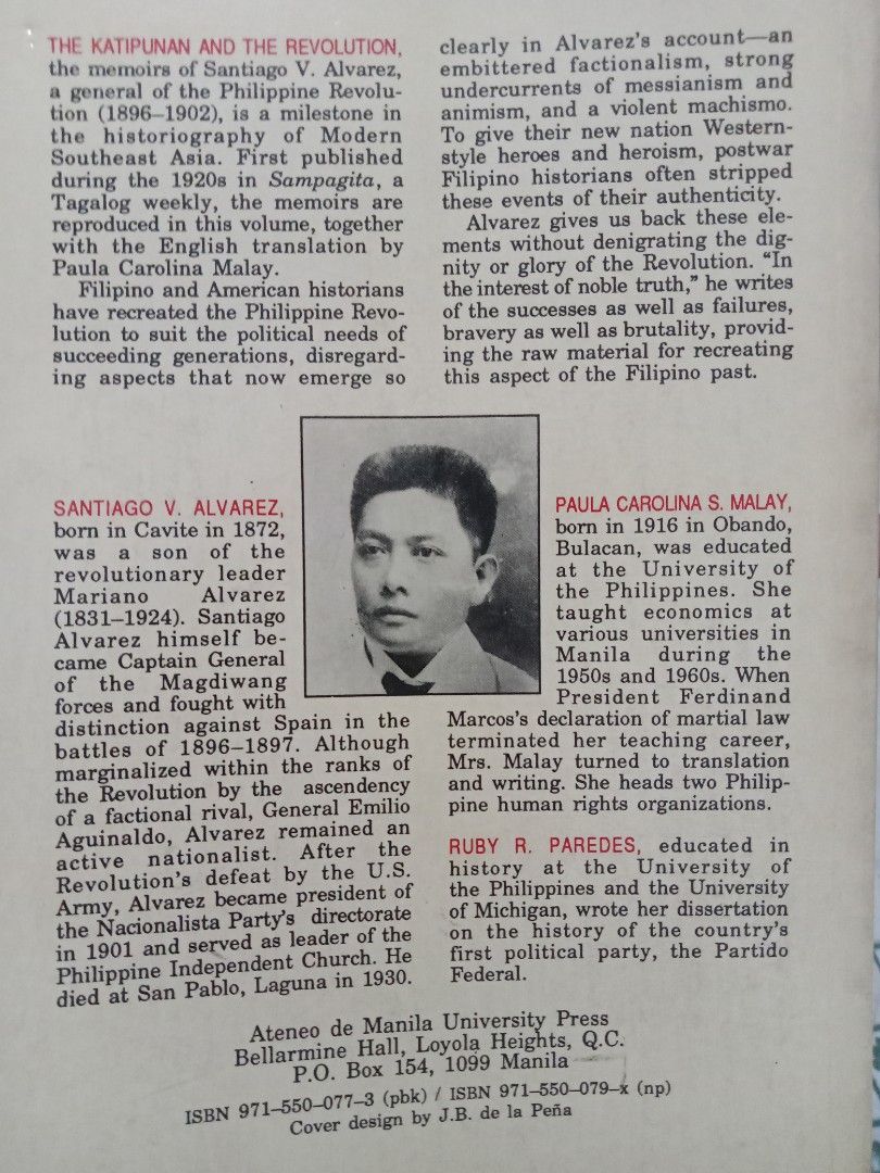 The Katipunan and the Revolution: Memoirs of a General (With the ...