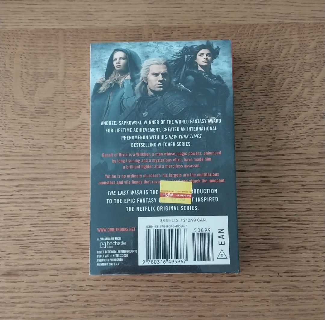 The Witcher The Last Wish by Andrzej Sapkowski, Hobbies & Toys, Books & Magazines, Storybooks on ...