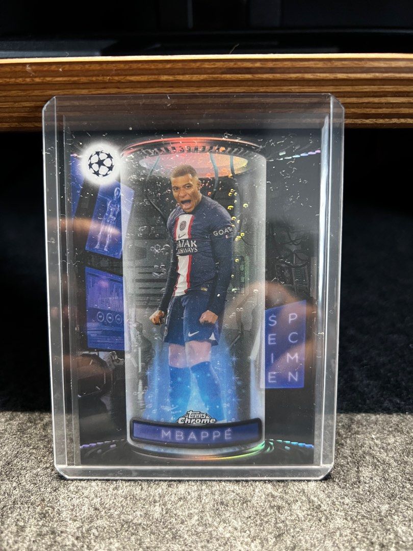 TOPPS CHROME UCC 2022/2023 | KYLIAN MBAPPE SPECIMEN INSERT, Hobbies ...