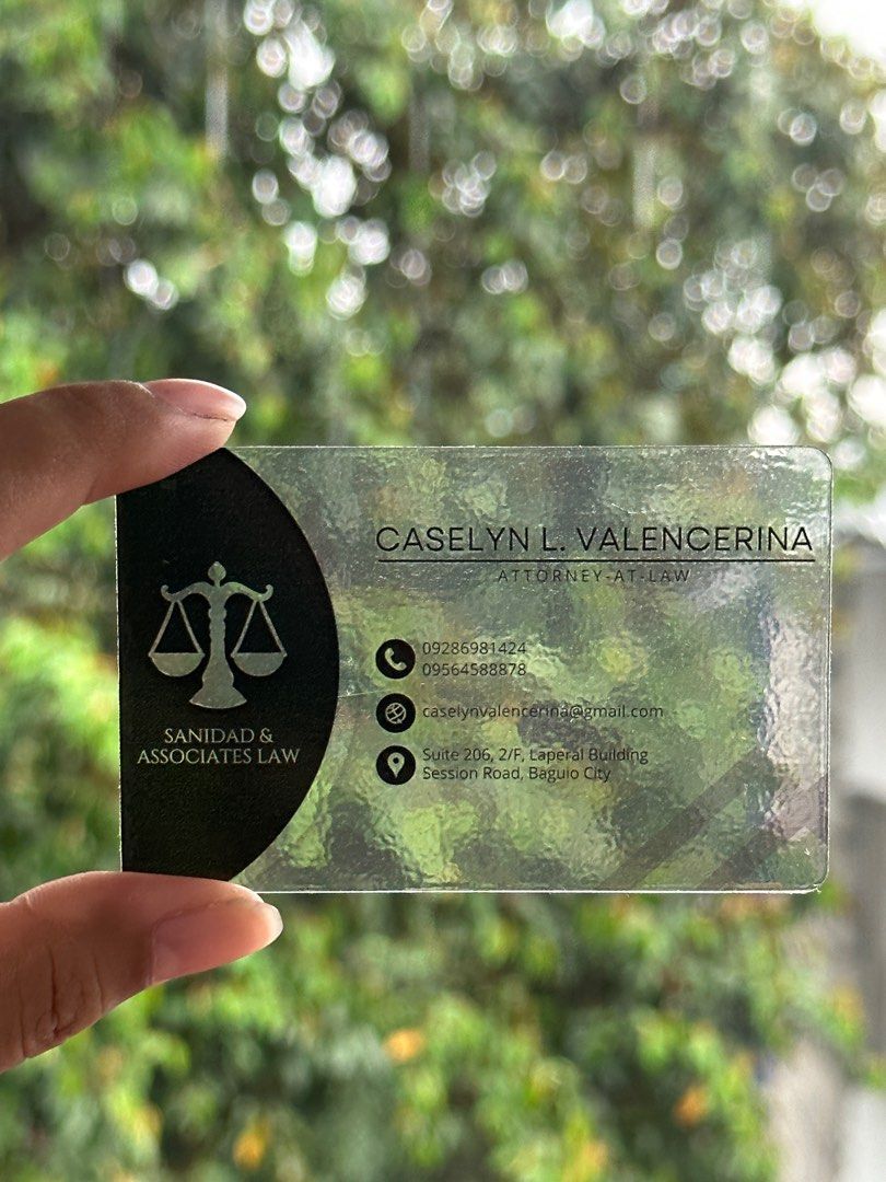 Transparent Calling Card / frosted calling card / business card ...