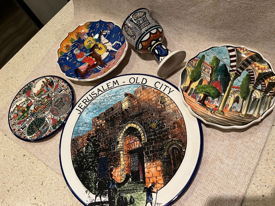 Turkish plates Jerusalem plate cermaic chalice, Hobbies & Toys ...