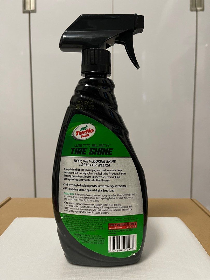 Turtle Wax Wet’n Black Tire Tyre Shine, Car Accessories, Tyres & Rims ...