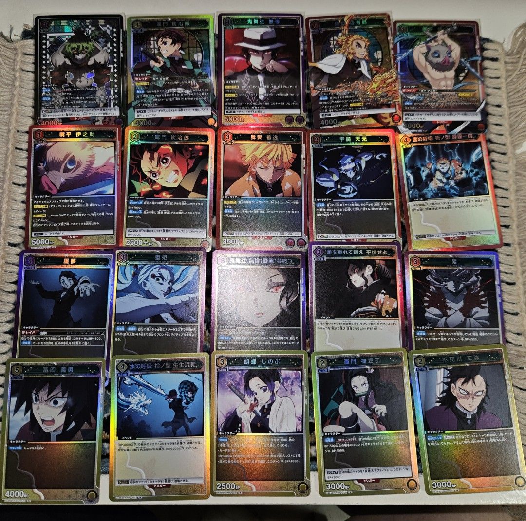 [UNION ARENA] Demon Slayer Parallel/Alt Art SRs, SR, Rare and others ...