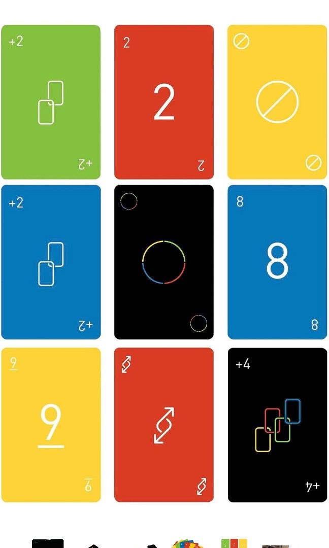 Uno Minimalist card game, Hobbies & Toys, Toys & Games on Carousell