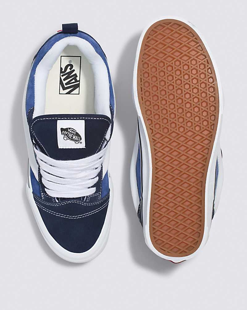 Vans Knu Skool VR3 Risk Navy White, Fesyen Pria, Sepatu , Sneakers di ...