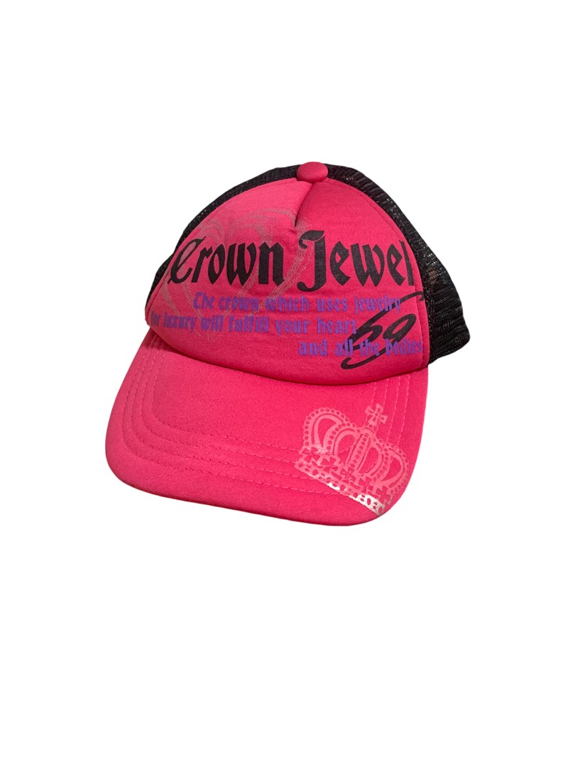 Vintage Japanese Y2k Cyber Punkish Trucker Cap chrome heart, Men's ...