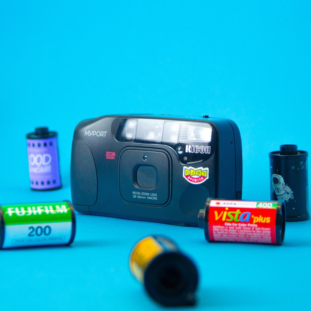 [V-N MINT] Ricoh Myport zoom mini P 35mm film camera point and shoot ...