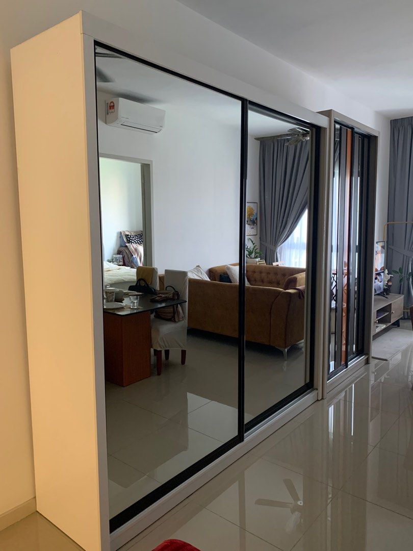 Wardrobe mirror 8ft X 8ft, Furniture & Home Living, Furniture, Shelves ...