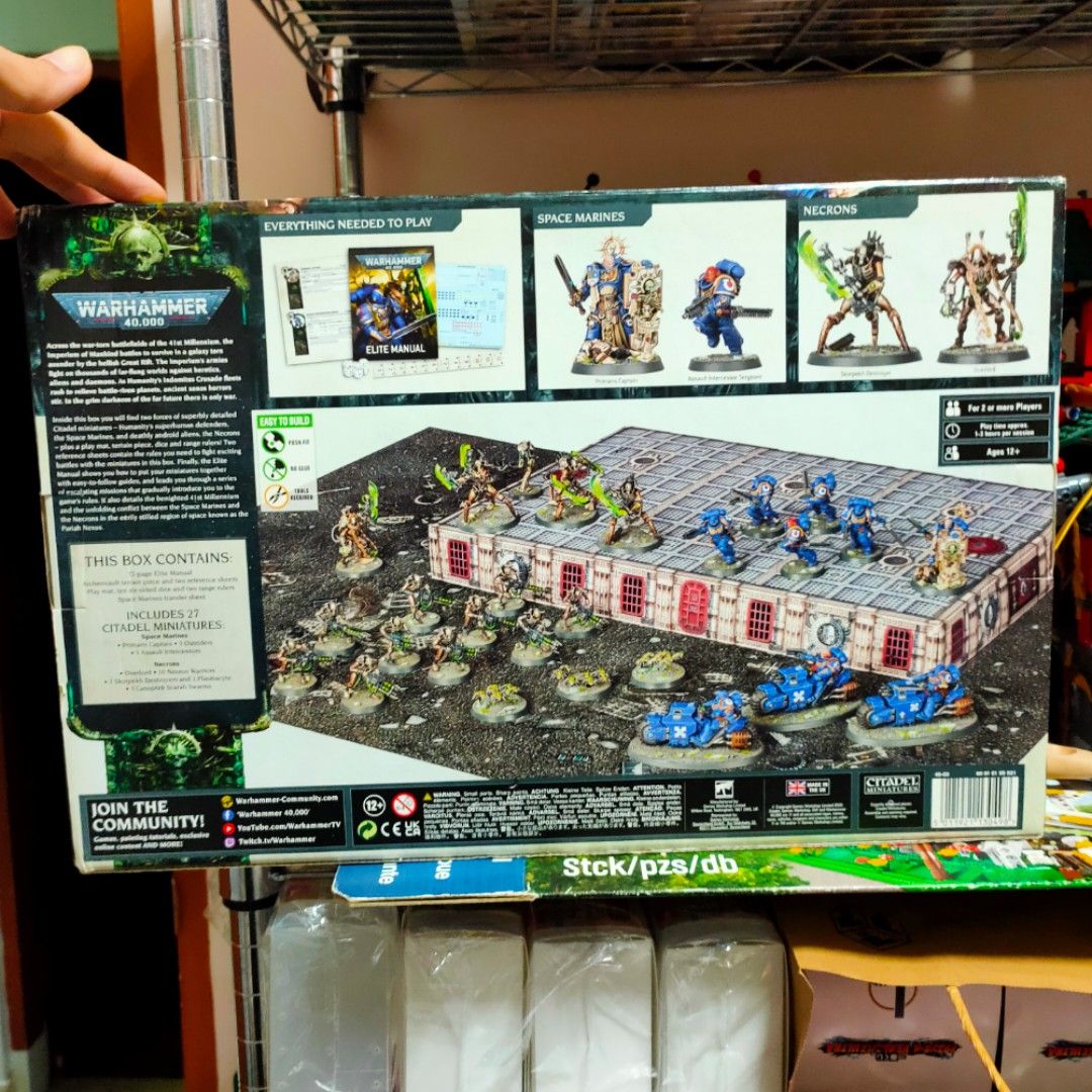 Warhammer 40K Elite Edition Space Marines vs Necrons NEW, Hobbies ...
