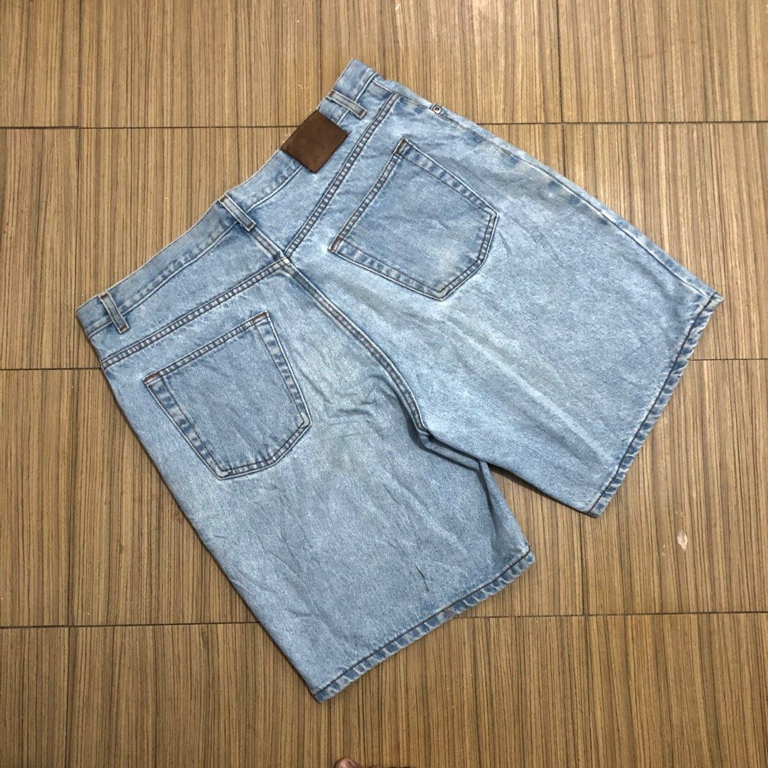 Washed Denim Jorts on Carousell