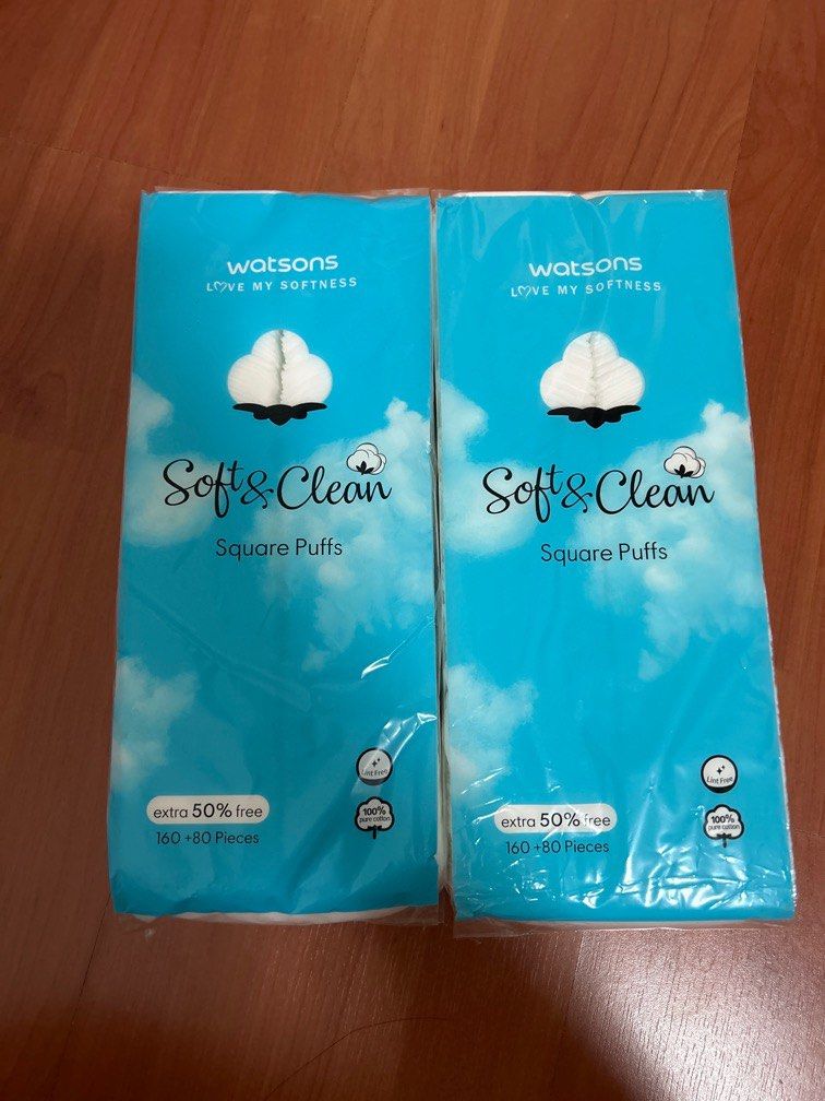 Watsons Square puffs, Beauty & Personal Care, Sanitary Hygiene on Carousell