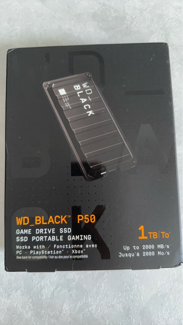 Western Digital WD_BLACK P50 Game Drive SSD (external hard disk) - 1TB, Computers & Tech, Parts ...
