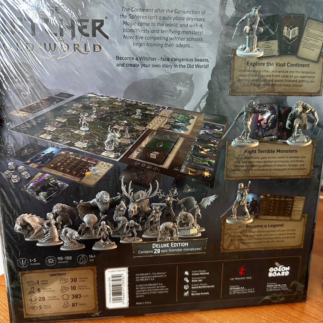 [reserve] wts the witcher old world tabletop board game and Kickstarter ...