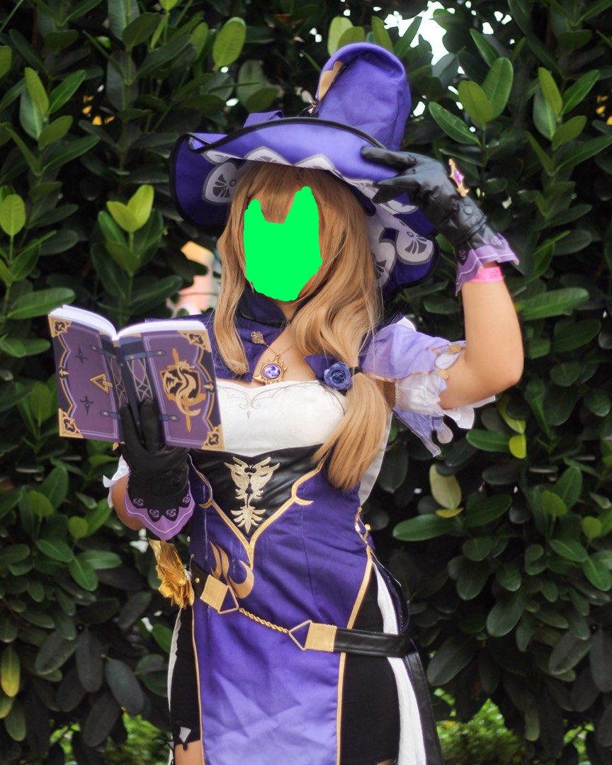 WTS/WTT Lisa Genshin Impact Cosplay costume cos wig prop book rose ...