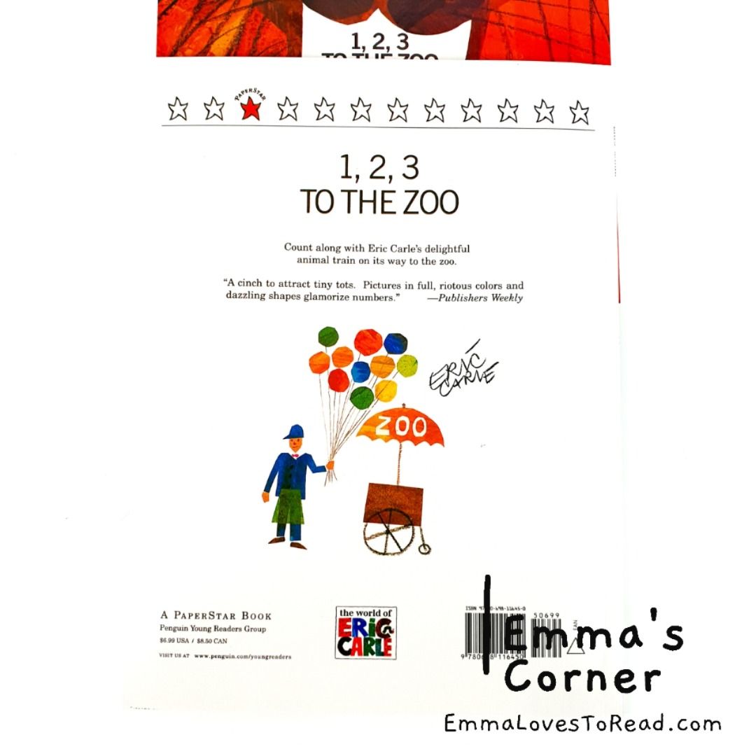 1,2,3 to the Zoo by Eric Carle Picture Book PB, Hobbies & Toys, Books ...