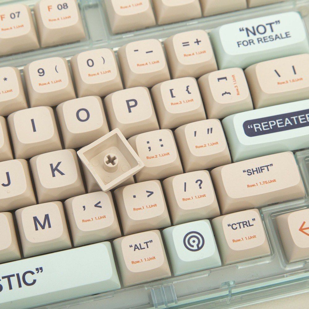 140 Keys Plastic Keycap XDA Profile Retro PBT DYE SUB Mechanical ...