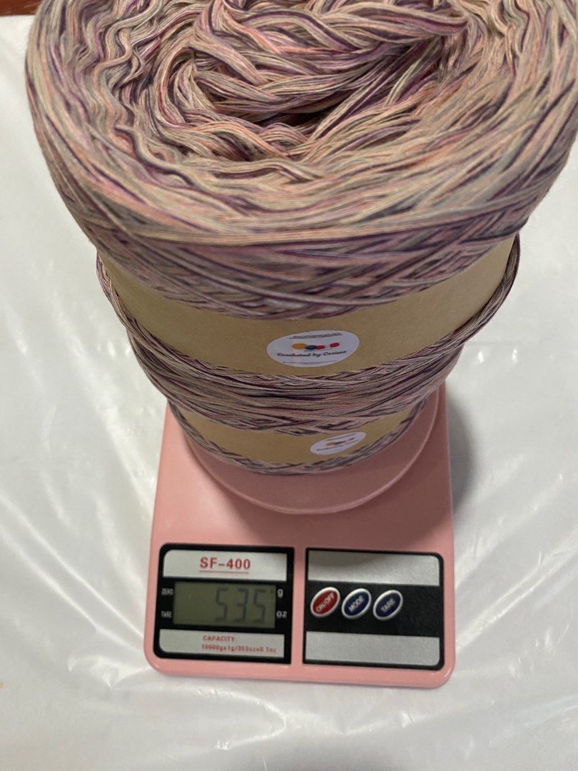 16 ply Fine Cotton Yarn | Crocheted by Carisse, Hobbies & Toys ...