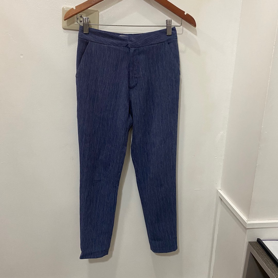 (24) Blue Slacks, Women's Fashion, Bottoms, Other Bottoms on Carousell