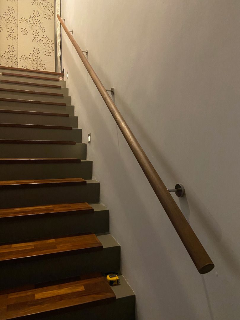 304 Stainless Steel Handrail Wall Mount Straight Vertical Post Support ...