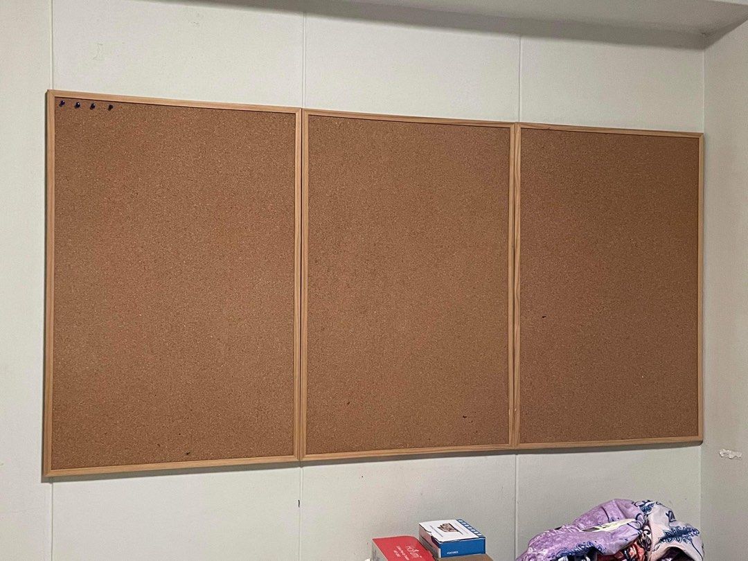 3-60x90cm Cork Boards, Everything Else on Carousell