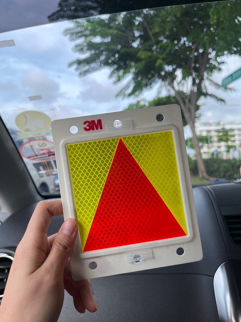 3M Triangle P-plate Probational Plate, Car Accessories, Car Plates on ...