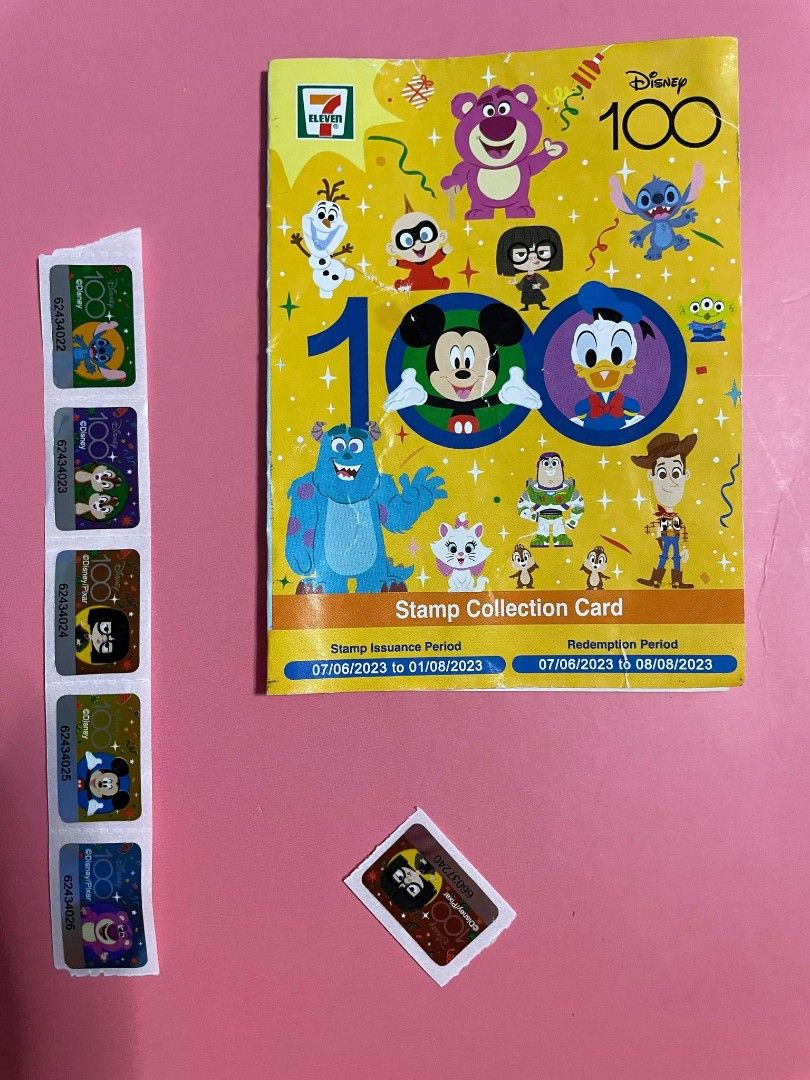 7-11 Disney 100 stamp collection card, Hobbies & Toys, Memorabilia ...