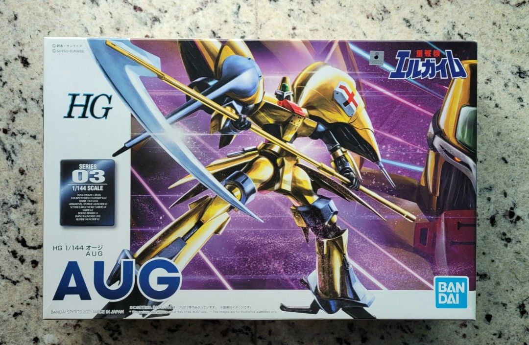 全新 BANDAI HG SERIES 03 重戰機 新版系列 1/144 AUG 模型一盒 (執屋清位), 興趣及遊戲, 玩具 & 遊戲類 - Carousell