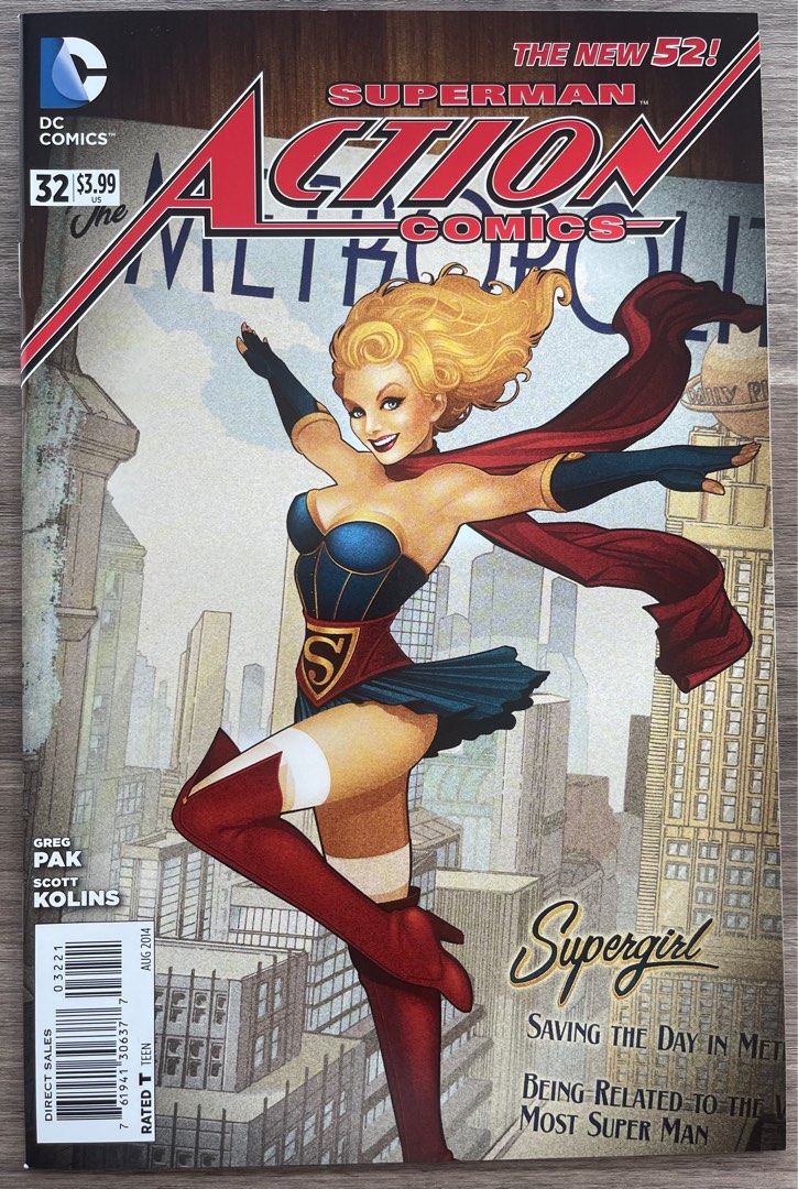 ACTION COMICS SUPERMAN #32 ( DC COLLECTIBLES BOMBSHELL VARIANT - SUPERGIRL ) - DC COMICS ...