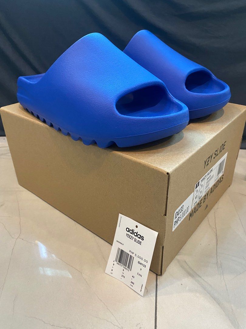 Adidas Yeezy Slide Azure, Men's Fashion, Footwear, Slippers & Slides on ...