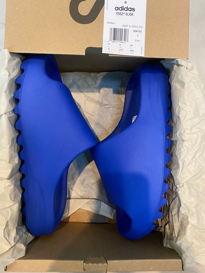 Adidas Yeezy Slide Azure, Men's Fashion, Footwear, Slippers & Slides on ...