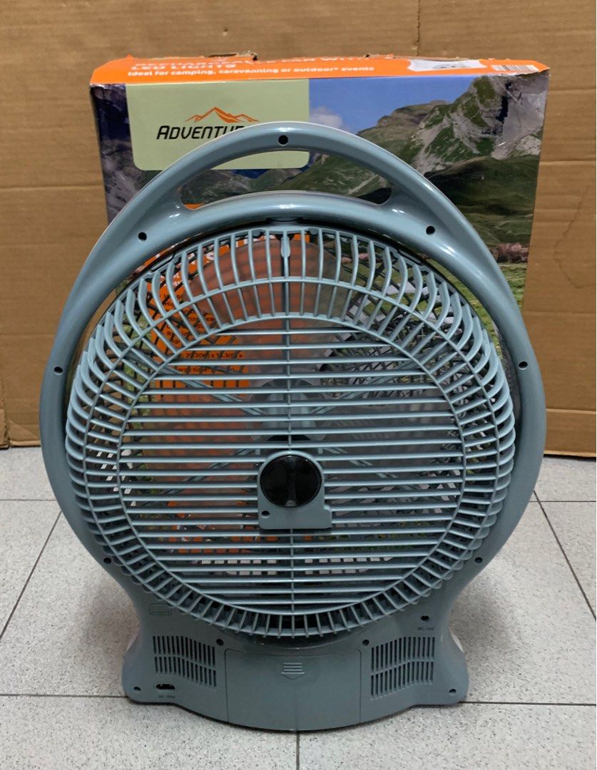 Adventuridge Rechargeable Fan with LED Lights, Furniture & Home Living ...