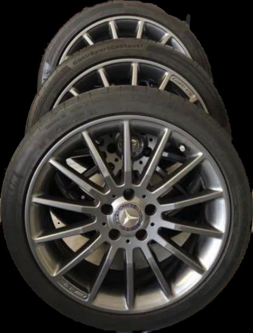 AMG 18 ORIGINAL RIMS, Car Accessories, Tyres & Rims on Carousell