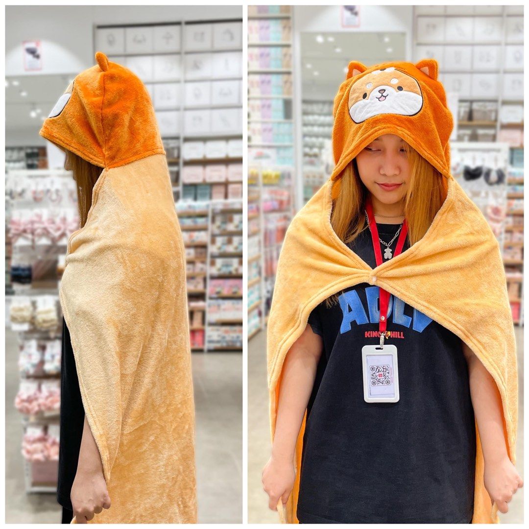 Animal Cosplay Blanket with Hat by Miniso (Penguin Panda Pig ...