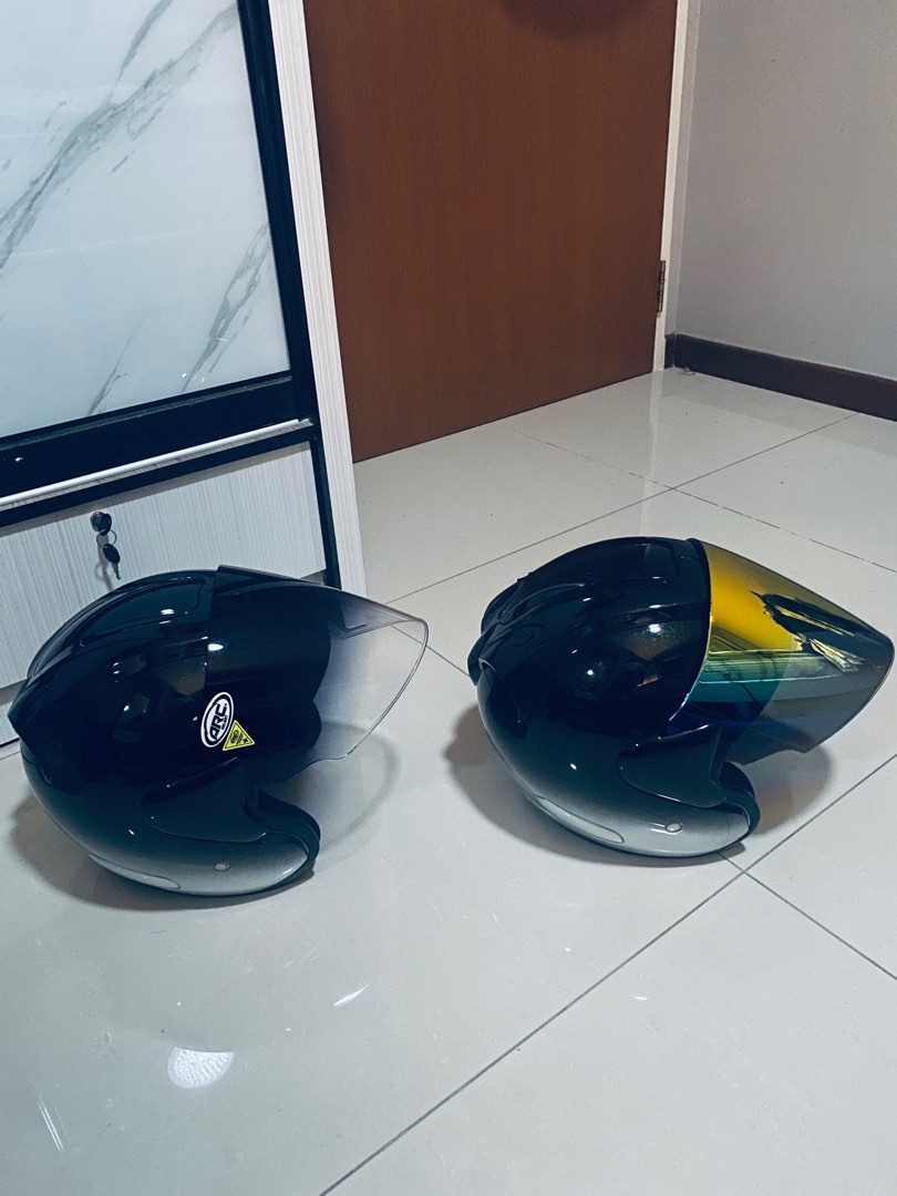 Arc 2 tone (black and grey), Motorcycles, Motorcycle Apparel on Carousell