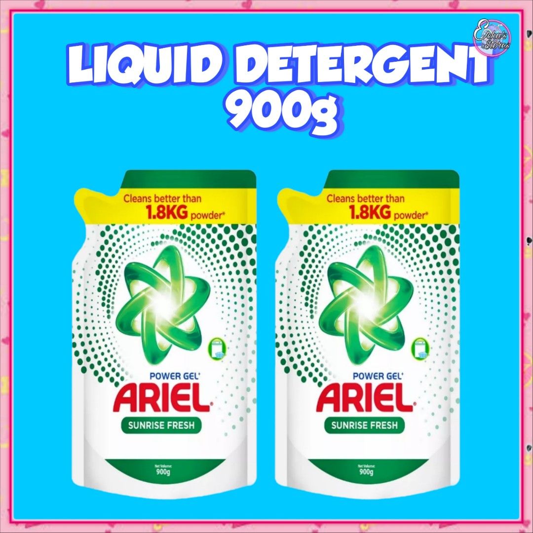 Ariel Power Gel Liquid Detergent Sunrise Fresh 900g, Furniture & Home ...