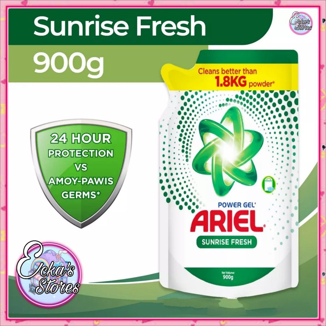 Ariel Power Gel Liquid Detergent Sunrise Fresh 900g, Furniture & Home ...