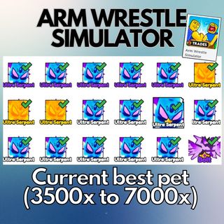 Arm Wrestle Simulator x1261 Pet (Huge Bolt), Video Gaming, Gaming ...