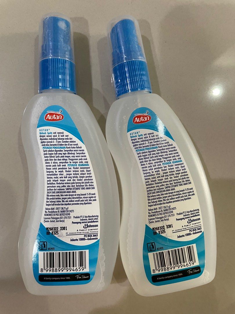 Autan Spray Anti Nyamuk New Exp 2025, Kesehatan & Kecantikan, Kulit ...