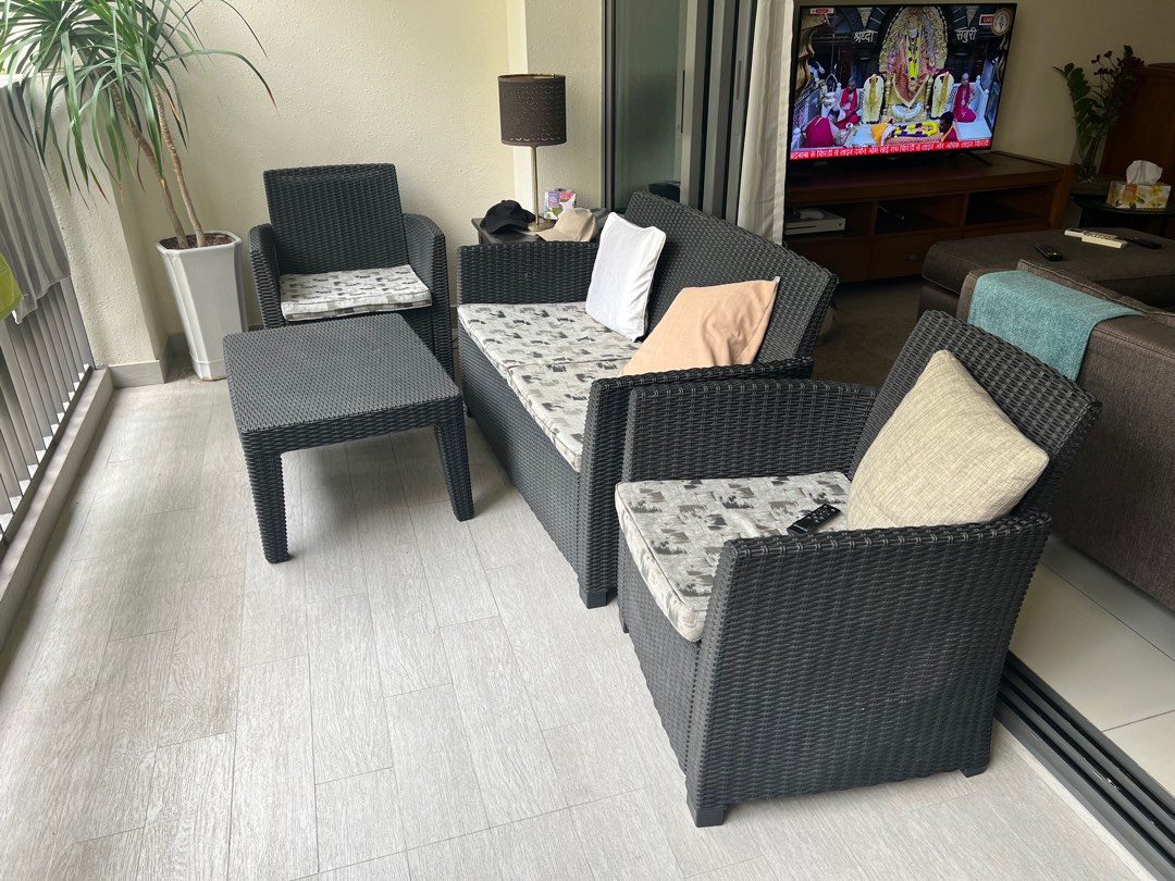 Balcony/Patio Sofa Set , Furniture & Home Living, Outdoor Furniture on ...