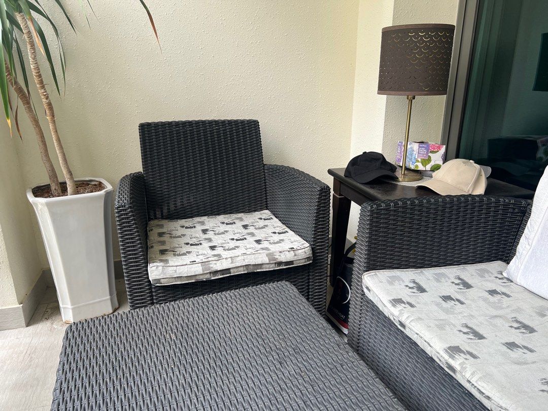 Balcony/Patio Sofa Set , Furniture & Home Living, Outdoor Furniture on ...