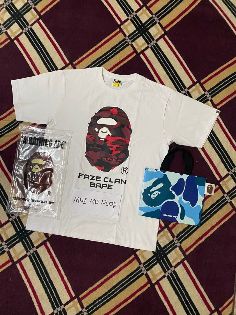 Bape X Faze Clan, Men's Fashion, Activewear on Carousell