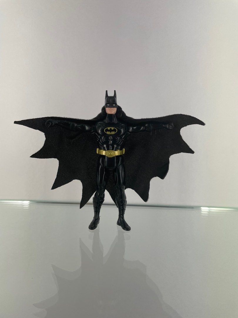 batman vintage Kenner 1990 Michael Keaton face shadow wing action ...