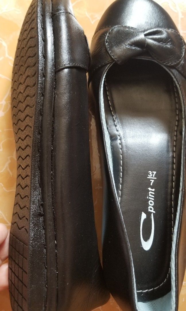 Black shoes Made in Marikina, Women's Fashion, Footwear, Flats ...