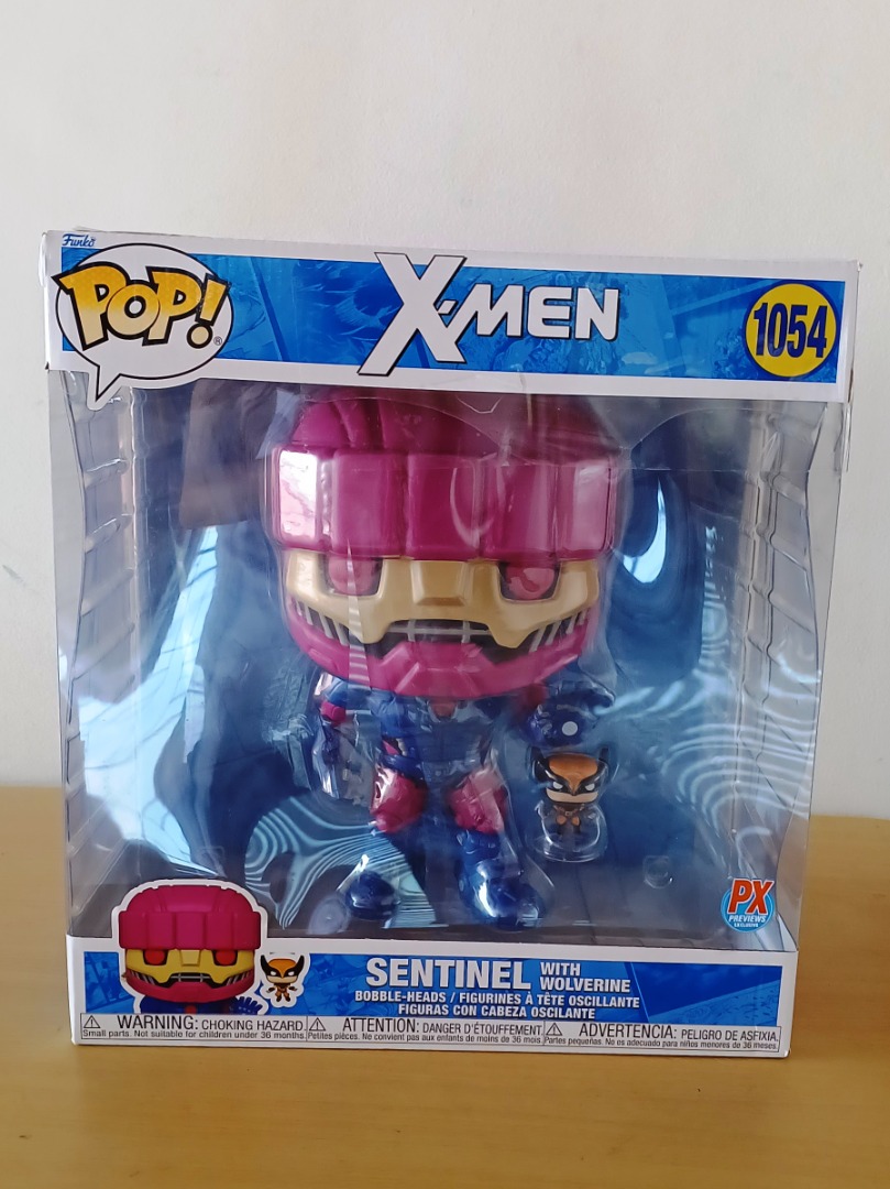 Original Funko Pop Jumbo X-Men Sentinel with Wolverine Previews ...