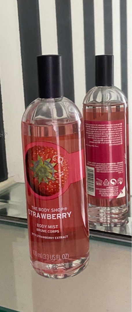 Body shop strawberry body mist, Beauty & Personal Care, Fragrance ...