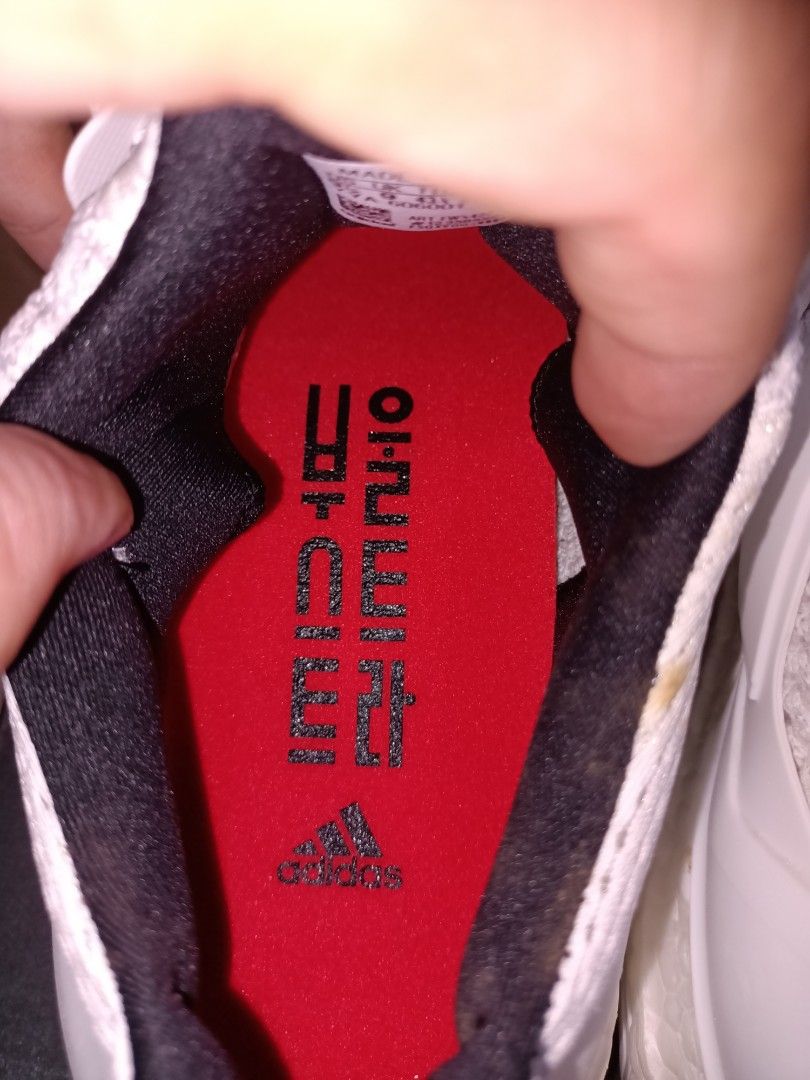 Brand New Adidas Ultraboost all white Korean uk9, Men's Fashion ...